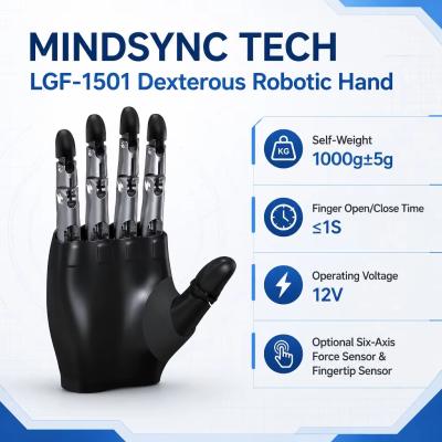 China MINDSYNC TECH LGF-1501 Dexterous Hand with 15KG Payload ±0.5mm Accuracy and Linkage Drive for sale