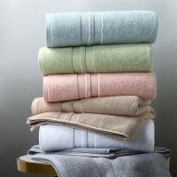 China High Absorption Bath Towel Set Luxury Thickened Striped Pattern with Plaid Design for sale