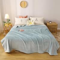 China Thickened Milk Fleece Coral Flannel Sofa Cover for Office Nap and Air Conditioning for sale