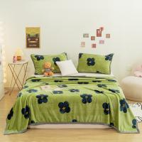 China Thickened Milk Fleece Coral Flannel Sofa Cover for Office Nap and Air Conditioning for sale