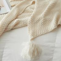 China Nordic Style Knitted Wool Blanket for Travel Office Air Conditioning Sofa Leisure Cover for sale