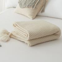 China Nordic Style Knitted Wool Blanket for Travel Office Air Conditioning Sofa Leisure Cover for sale