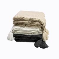 China Nordic Style Knitted Wool Blanket for Travel Office Air Conditioning Sofa Leisure Cover for sale