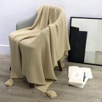 China Nordic Style Knitted Wool Blanket for Travel Office Air Conditioning Sofa Leisure Cover for sale