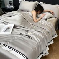 China Homeuse Washed Silk Embroidered Quilt Set 4 Pieces for Comfortable and Healthy Sleep for sale