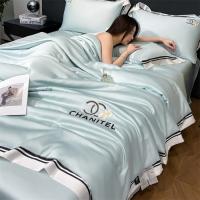 China Homeuse Washed Silk Embroidered Quilt Set 4 Pieces for Comfortable and Healthy Sleep for sale