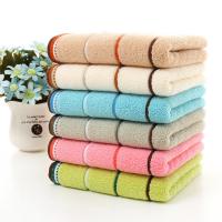 China Bath Towel in Striped Satin File Jacquard Pure Cotton Material for All-aged Customers for sale