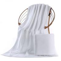 China Hotel Towels 70*140cm Striped Pattern Jacquard Microfiber Bath Towel with OEM Logo for sale