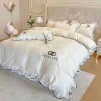 China 4 Pcs Embroidery Bedding Set for King Size Comforter in Luxury Washed Cotton Silk for sale