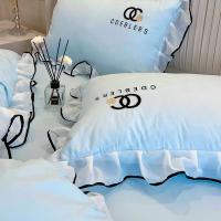 China 4 Pcs Embroidery Bedding Set for King Size Comforter in Luxury Washed Cotton Silk for sale