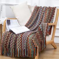 China Stylish and Breathable Plain Style Knitted Blanket for Summer Office or Home Nap for sale