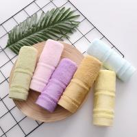 China Hot Jacquard Bamboo Fiber Towel 25*50cm for Soft and Absorbent Household Cleaning for sale