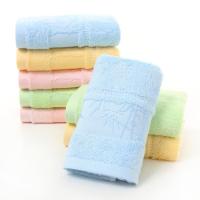 China Hot Jacquard Bamboo Fiber Towel 25*50cm for Soft and Absorbent Household Cleaning for sale
