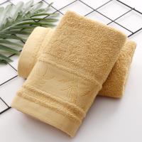 China Hot Jacquard Bamboo Fiber Towel 25*50cm for Soft and Absorbent Household Cleaning for sale