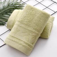 China Hot Jacquard Bamboo Fiber Towel 25*50cm for Soft and Absorbent Household Cleaning for sale