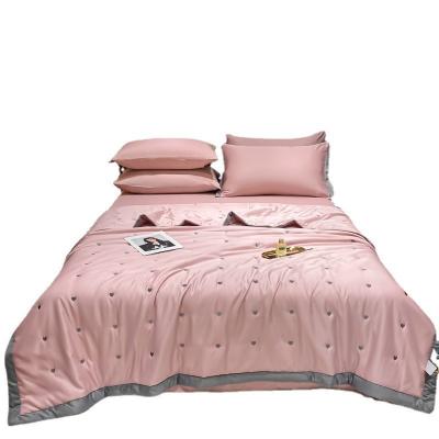 China Hospital Customized Size Embroidered Tencel Four-Piece Set for Cooling Summer Nights for sale
