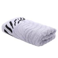 China Square Luxury Embroidered Thick Cotton Striped Pattern Bath Towel with Customized Logo for sale
