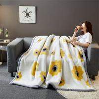 China Seasonal All-Season Raschel Blanket Luxury Bed Printed Home Bedroom Fluffy Throw for sale