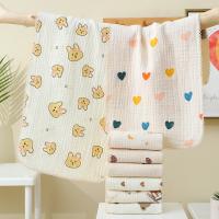 China Animal Print 100% Cotton Custom Cartoon Printed Woven Baby Kids Small Mini Face Towel for sale