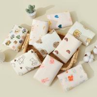 China Animal Print 100% Cotton Custom Cartoon Printed Woven Baby Kids Small Mini Face Towel for sale