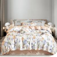 China Home Customize Printing Queen King Size Cotton Bedding Sets with Plant Flowers and Plants for sale