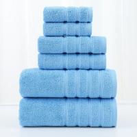 China Custom Logo Hotel Bath Towel Set 100% Cotton Sustainable Bathroom Towel for Home for sale