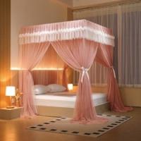 China 300tc Thread Count Beautiful Lace Dome Mosquito Net for Customized Bedding Set Designs for sale