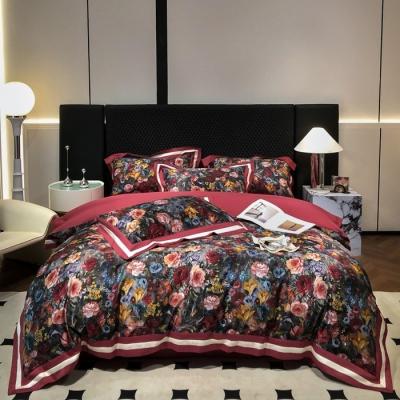 China Summer Season Four-Piece Set 100% Long-staple Cotton Digital Print Customized Designs for sale