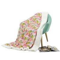 China Christmas Customized Printed Sherpa Throw Soft Cozy Plush Fleece Blankets for Sofa Bedding Winter for sale