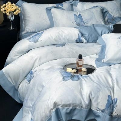 China 2024 Water Glowing Orchid Essence Silk Four-Piece Set Customizable and Luxurious for sale