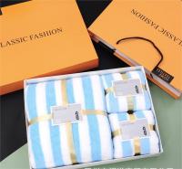 China Thickened Warp Knitted Plush Cationic Set 3 in 1 Towel for Adults Designer Microfiber for sale