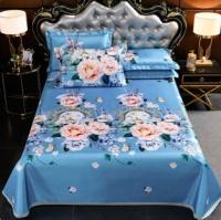 China 2024 Modern Wedding Bedding Type Wedding Four-piece Kit Ice Silk Mat Set for sale