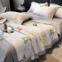 China National Standards Color Fastness Grade Ice Silk Bedding Set Bed Cover Sheet for 2.0m Bed for sale