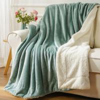 China 200x230cm Knitted Polyester Reversible Blanket for Home Textile for sale