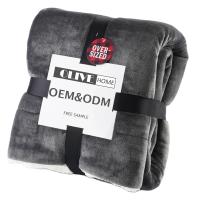 China 200x230cm Knitted Polyester Reversible Blanket for Home Textile for sale