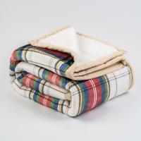 China 200x230cm Knitted Polyester Reversible Blanket for Home Textile for sale