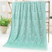 China Non Shedding Beach Towels with Absorbent Polyester Fabric and Cute Rabbit Design for sale