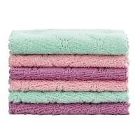 China Everyday Kitchen Cleaning Cloth with Double-Sided Water Absorption and Wave Pattern for sale