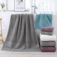 China Luxury Hotel Towel Set Custom Embroidery Logo 100% Cotton White Bath Hand Face Towels for sale