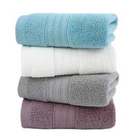 China Luxury Hotel Towel Set Custom Embroidery Logo 100% Cotton White Bath Hand Face Towels for sale