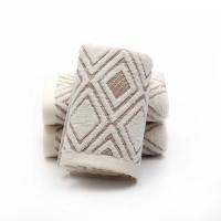 China Home Spa 35*75 Size Luxury Embroidered Striped Pattern Bath Towel Set for Hotel Towels for sale