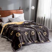 China Brushed Pattern Fluffy Bedding Blankets for Winter Sublimation Luxury Blanket for sale