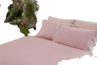 China 3-4kg Luxury Satin Silk Hotel Bedding Set with Beautiful Exquisite Jacquard Pattern for sale