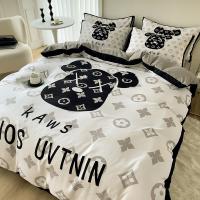 China King Size Bedding Set 100% Polyester 3D Printed Bed Cover Luxury Bed Sheets Modern Style for sale