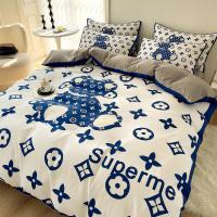 China King Size Bedding Set 100% Polyester 3D Printed Bed Cover Luxury Bed Sheets Modern Style for sale