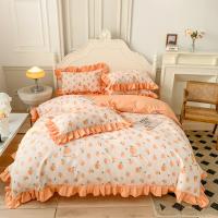 China Wedding Four-piece Kit A-Class Aerobic Double Layer Yarn Four-piece Four-piece Bundle for sale