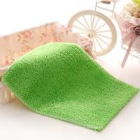 China Rectangle Microfiber Kitchen Cleaning Towel with Small Stripe Fabric and Customer Logo for sale