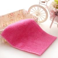China Rectangle Microfiber Kitchen Cleaning Towel with Small Stripe Fabric and Customer Logo for sale