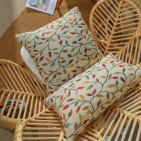China Nondisposable Jacquard Willow Leaf Pillow 450/350g 3D Sanding Pillow Core Included for sale