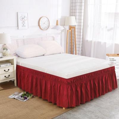 China Experience Ultimate Comfort with This All-Season Home Textile Solid Color Bed Skirt for sale